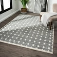 Luxe Weavers Modern Geometric Dots Anthracite 4x6 Area Rug, Non-Fade ...