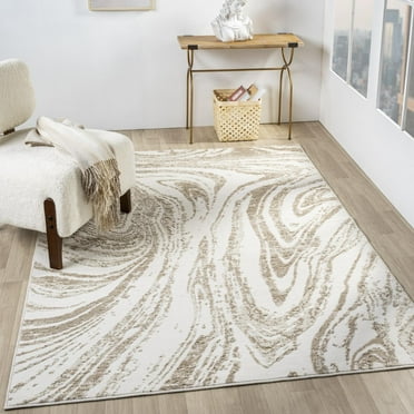 Luxe Weavers Geometric Abstract Wave Gray 8x10 Area Rug, Indoor Carpet ...