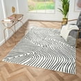 Luxe Weavers Modern Swirl Area Rug Geometric Carpet, Anthracite 5x7 ...