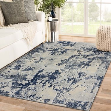 Luxe Weavers Beige Aqua Modern Geometric Area Rug 5'x7' Size Carpet ...