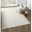Luxe Weavers Modern Floral Cream 5x7 Area Rug, Stain-Resistant Carpet ...