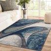 Luxe Weavers Tower Hill Abstract Area Rug Blue 8x10 - Walmart.com
