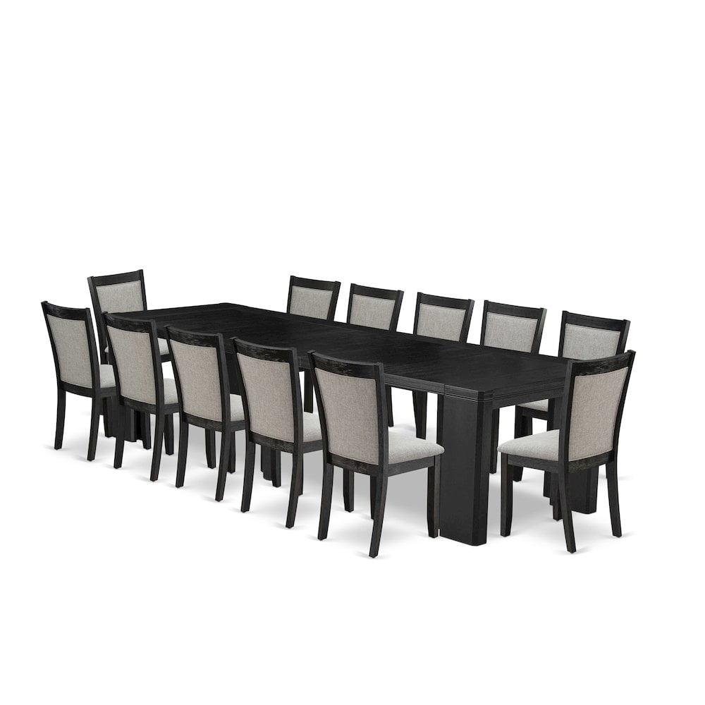 Luxe by East West Furniture 13-piece Dining Room Table Set a ...
