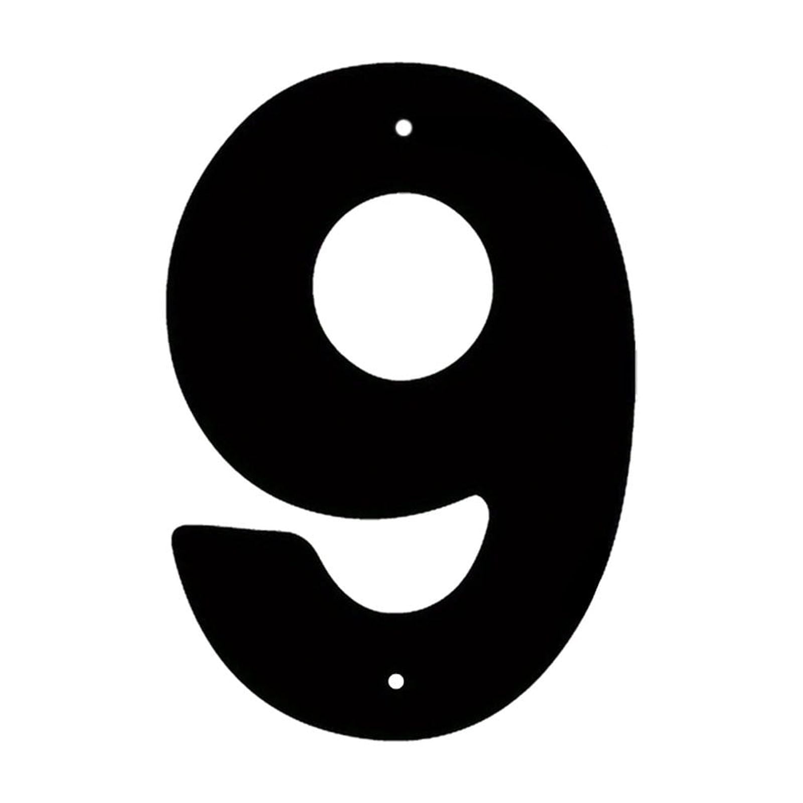 LuxeLiving 3D Iron Art House Number Sign, Screw Mounted, Customizable ...