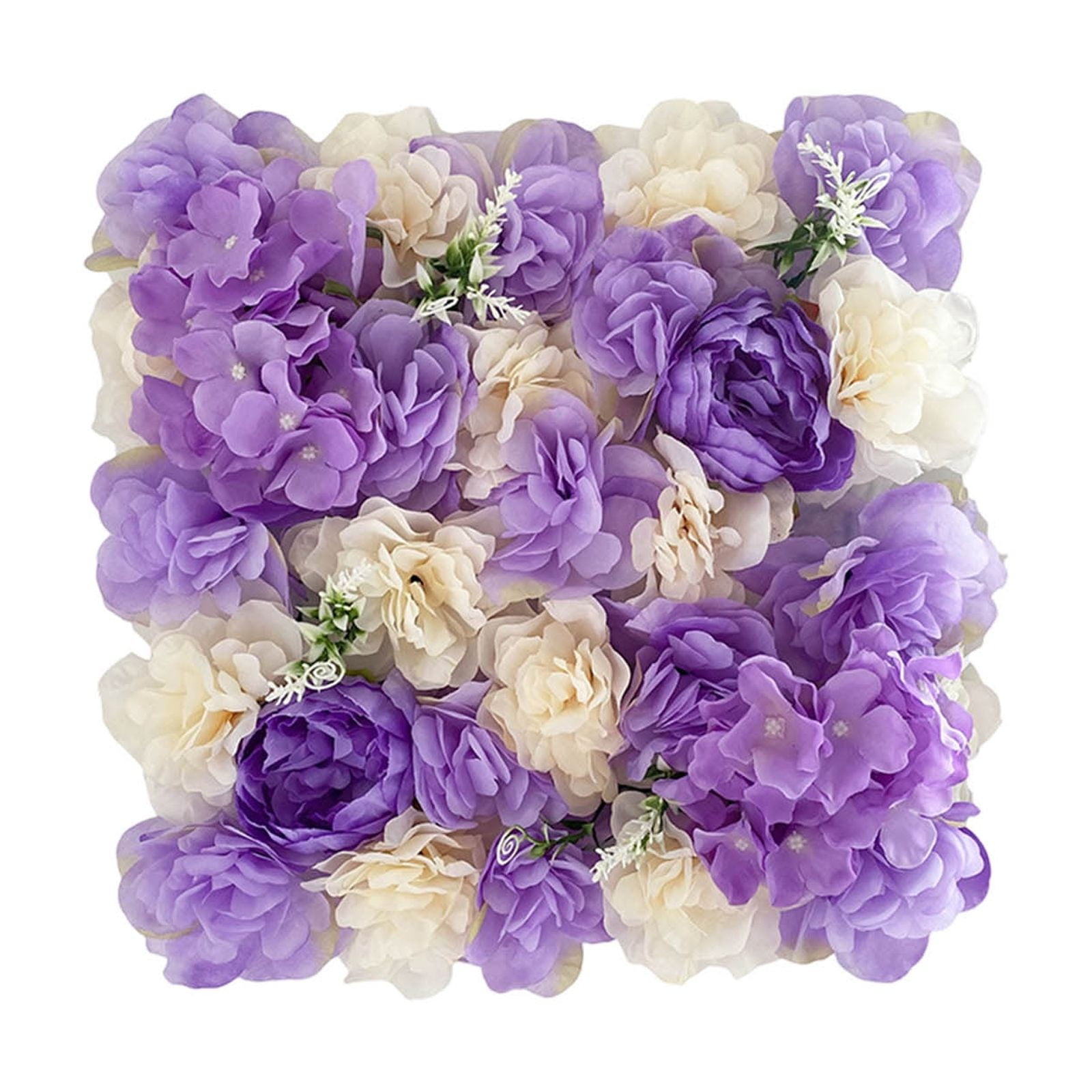 LuxeLiving Artificial Flower Wall for Wedding Backdrop, Faux Rose ...