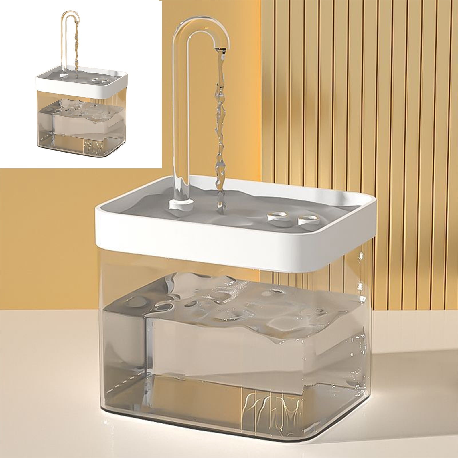 LuxeLiving Automatic Circulation Pet Water Dispenser, Silent Non-Wet ...