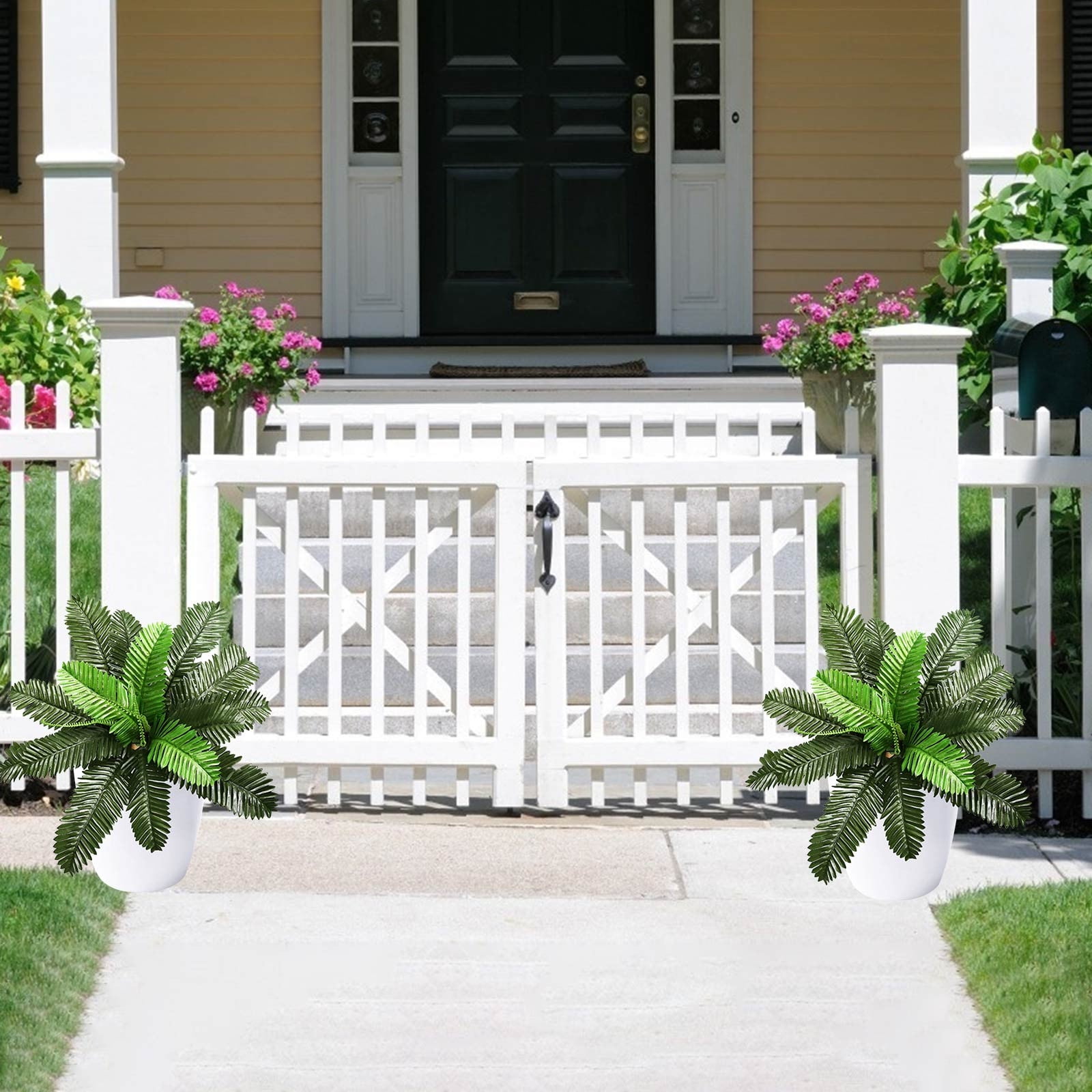 LuxeLiving Simulated Persian Grass, Realistic Artificial Fern Leaves Bouquet, Eco-Friendly Home ...