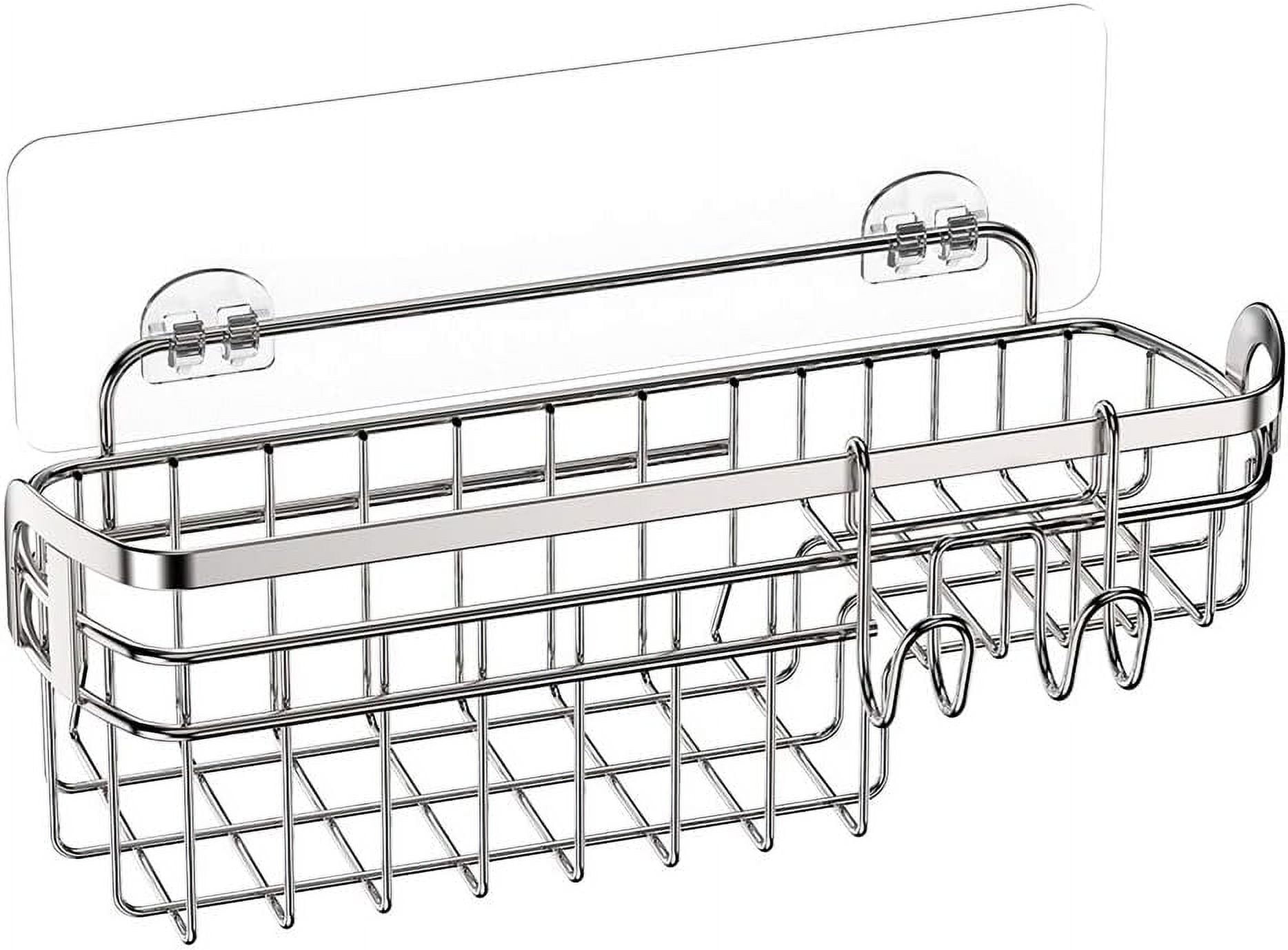 Luxear Shower Caddy, Luxear Adhesive Shower Organizer with Razor Holder ...