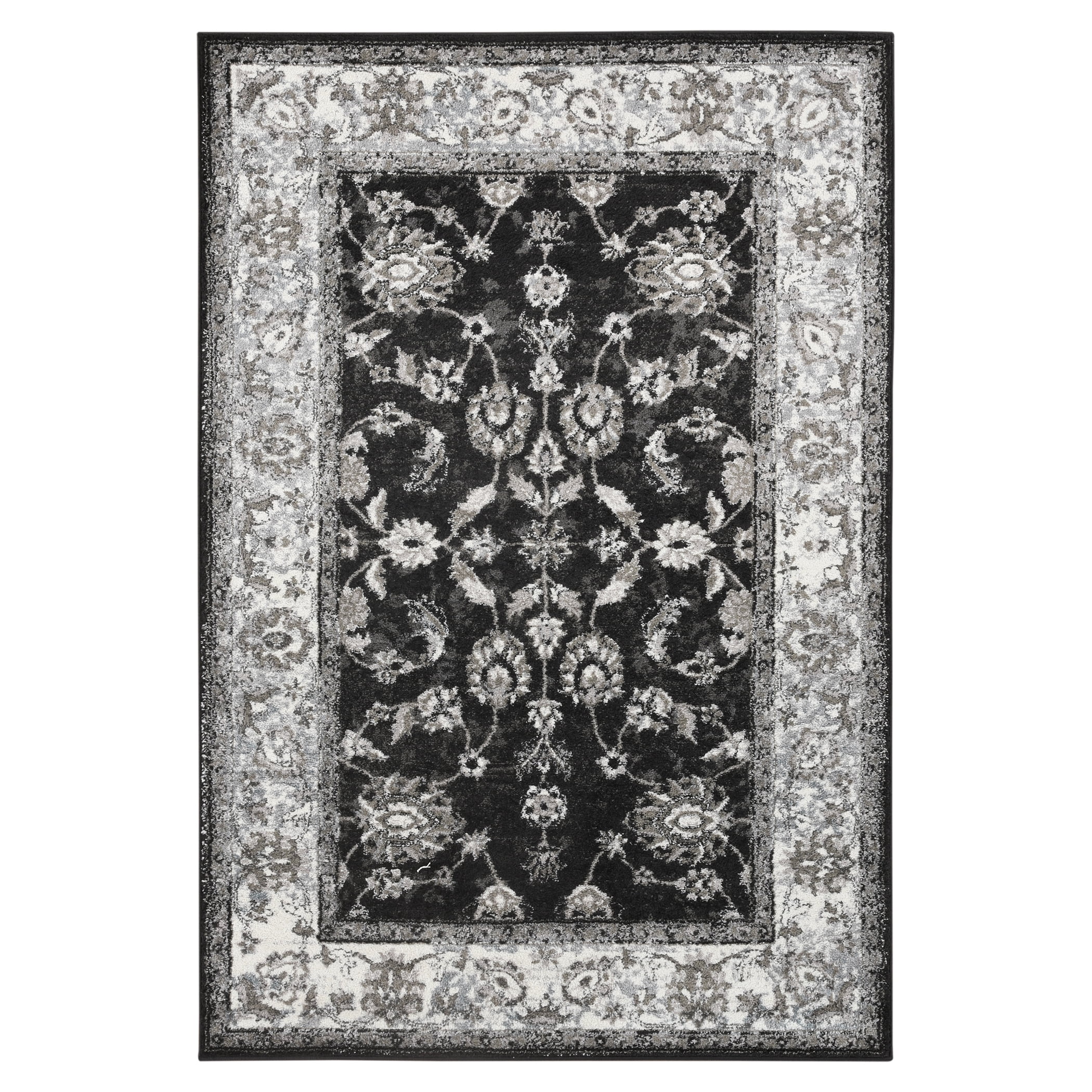 Luxee Designs Alexandria Bordered Pattern 4x6 Area Rug for Living Room ...