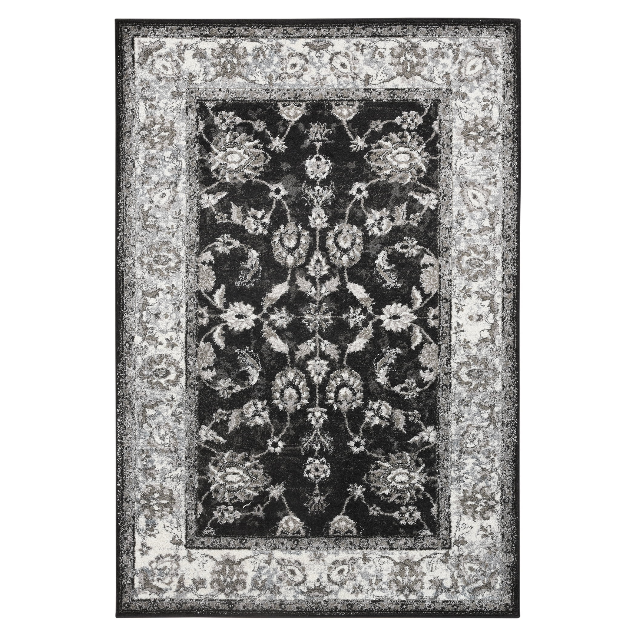Luxee Designs Alexandria Bordered Pattern 9x12 Area Rug for Living Room ...