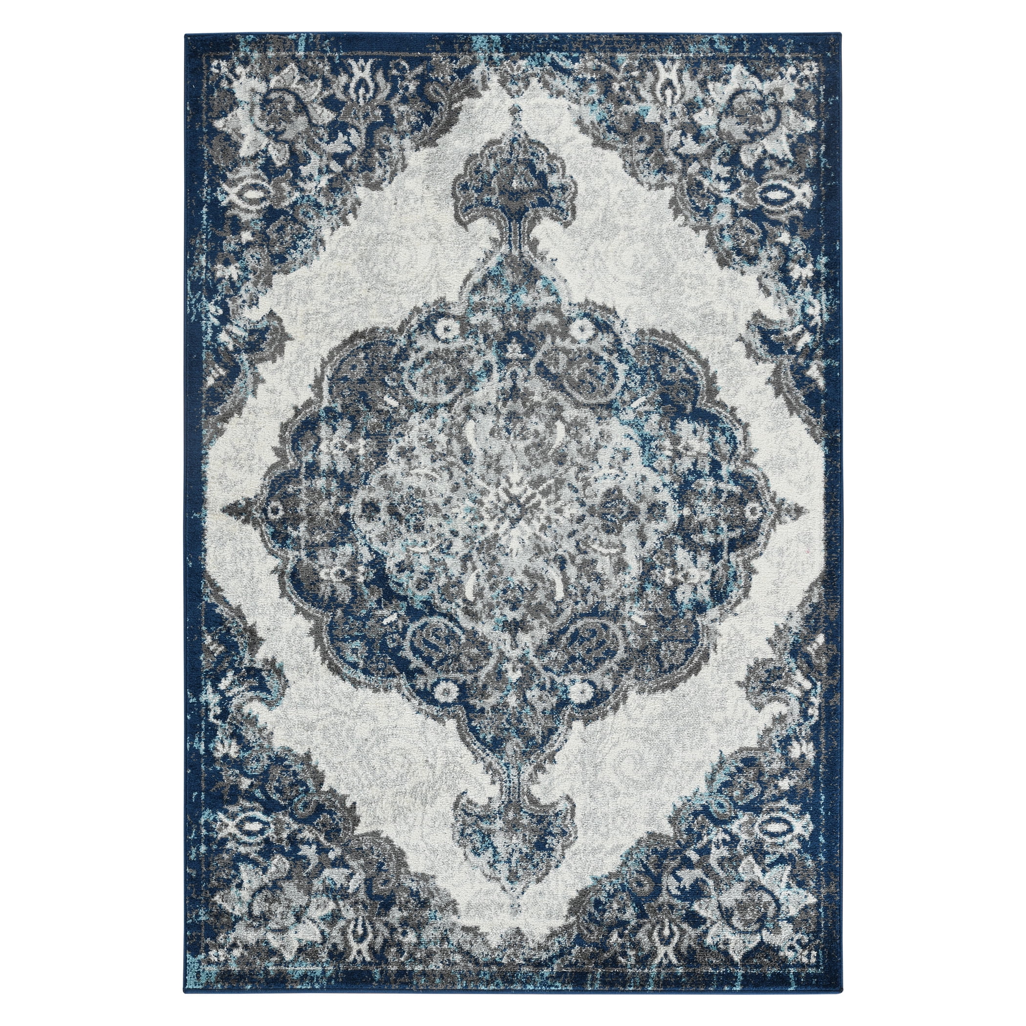 Luxee Designs Alexandria Collection 3x10 Runner Rug, Medallion Rugs for Laundry Room, Entryway ...