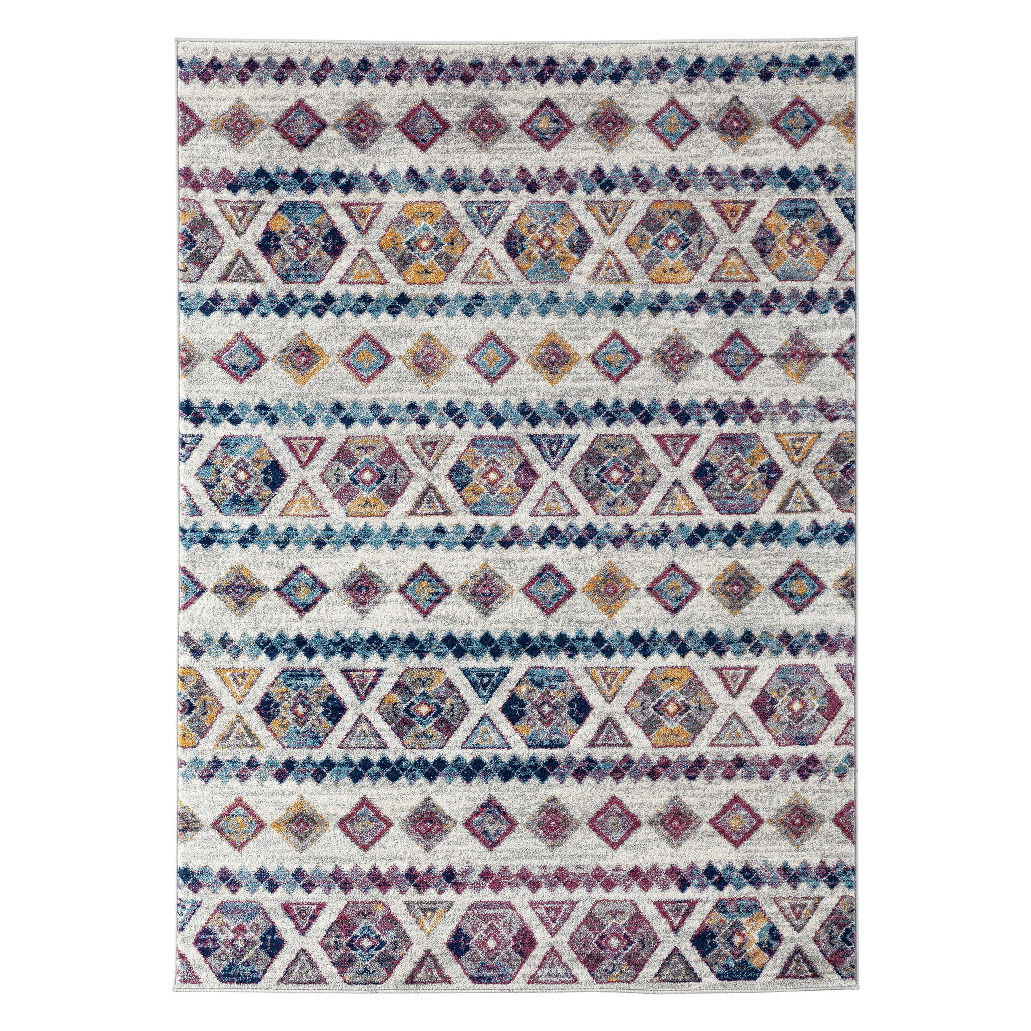 Luxee Designs Alexandria Geometric 2x3 Area Rug for Doorstep, Laundry ...