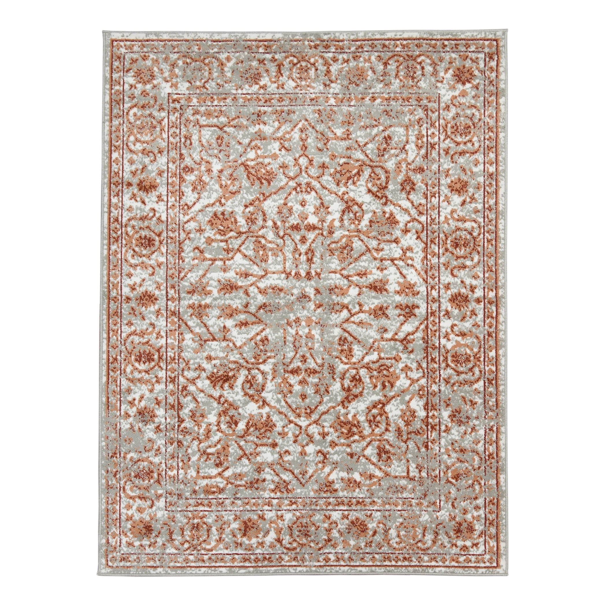 Luxee Designs Alpine 2x3 Area Rug, Low Pile Stain Resistance Bordered Rugs for Living Room ...
