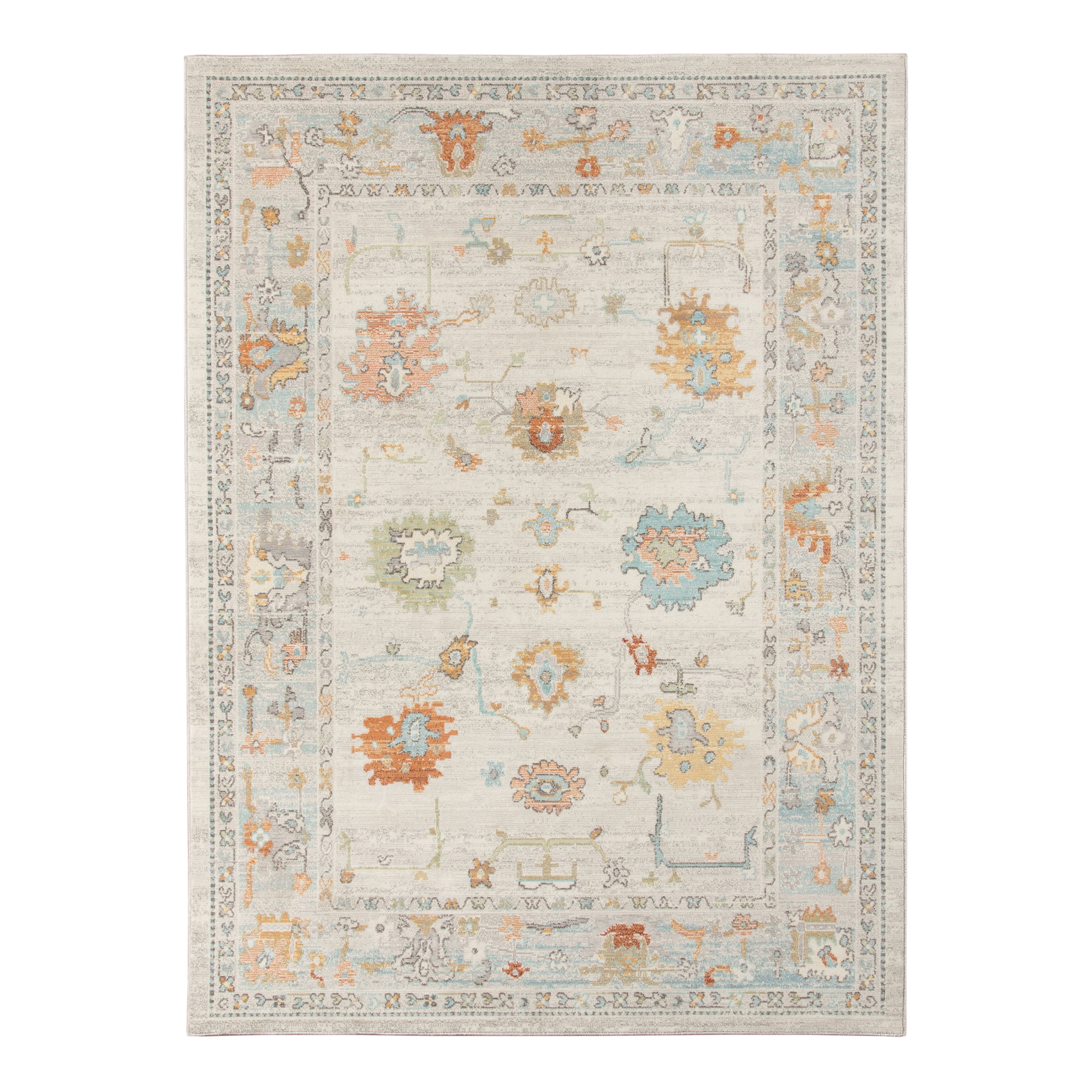 Luxee Designs Bohemian Style Bordered Indoor/Outdoor Area Rug 5x7 for ...