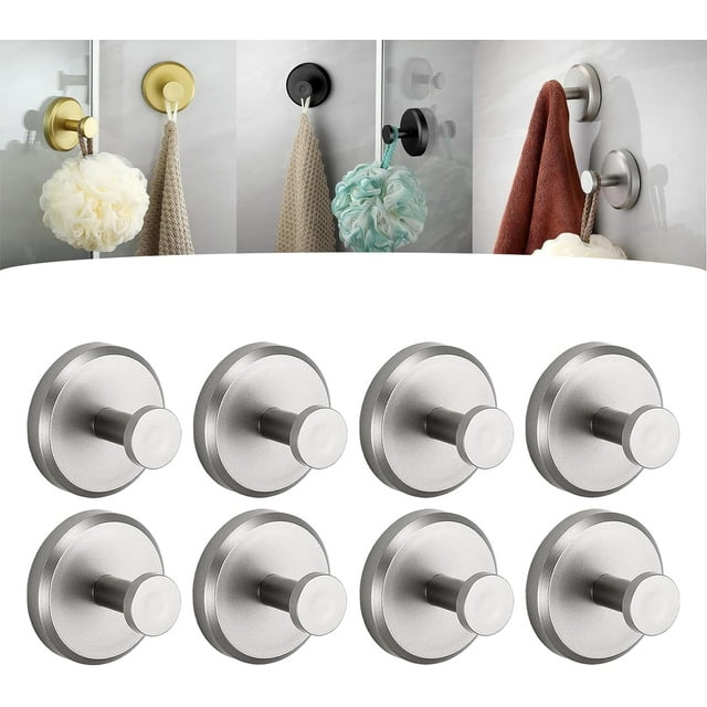 Luxehold No-Drill Hooks, Luxegrip No-Drill Hooks, Bathroom Towel Hooks ...