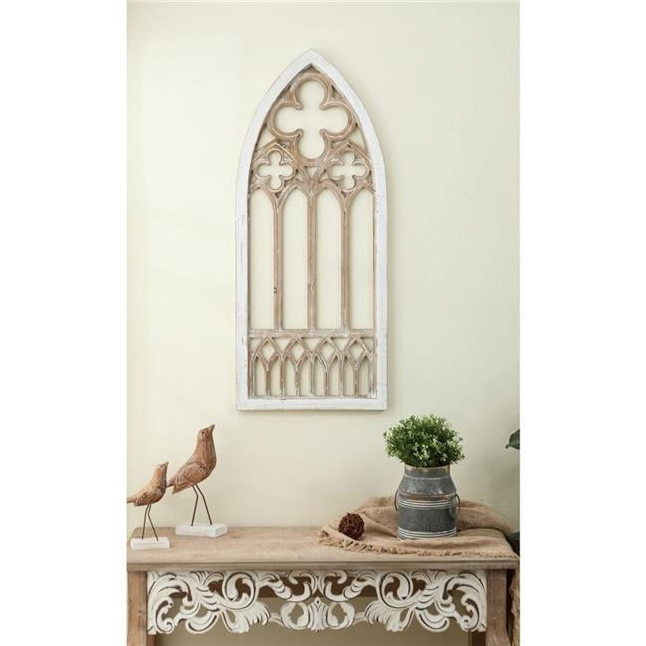 Luxen Home MDF Wood Cathedral Window Wall Decor - Walmart.com