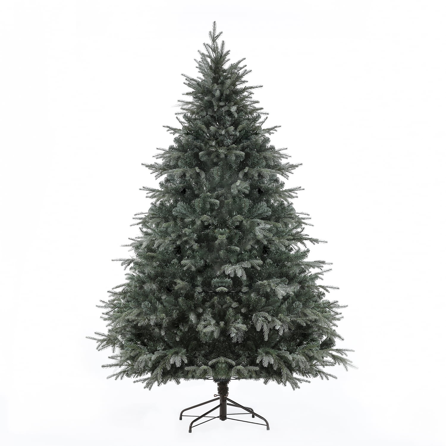 LuxenHome 7.5ft Pre-Lit LED Artificial Full Fir Christmas Tree ...
