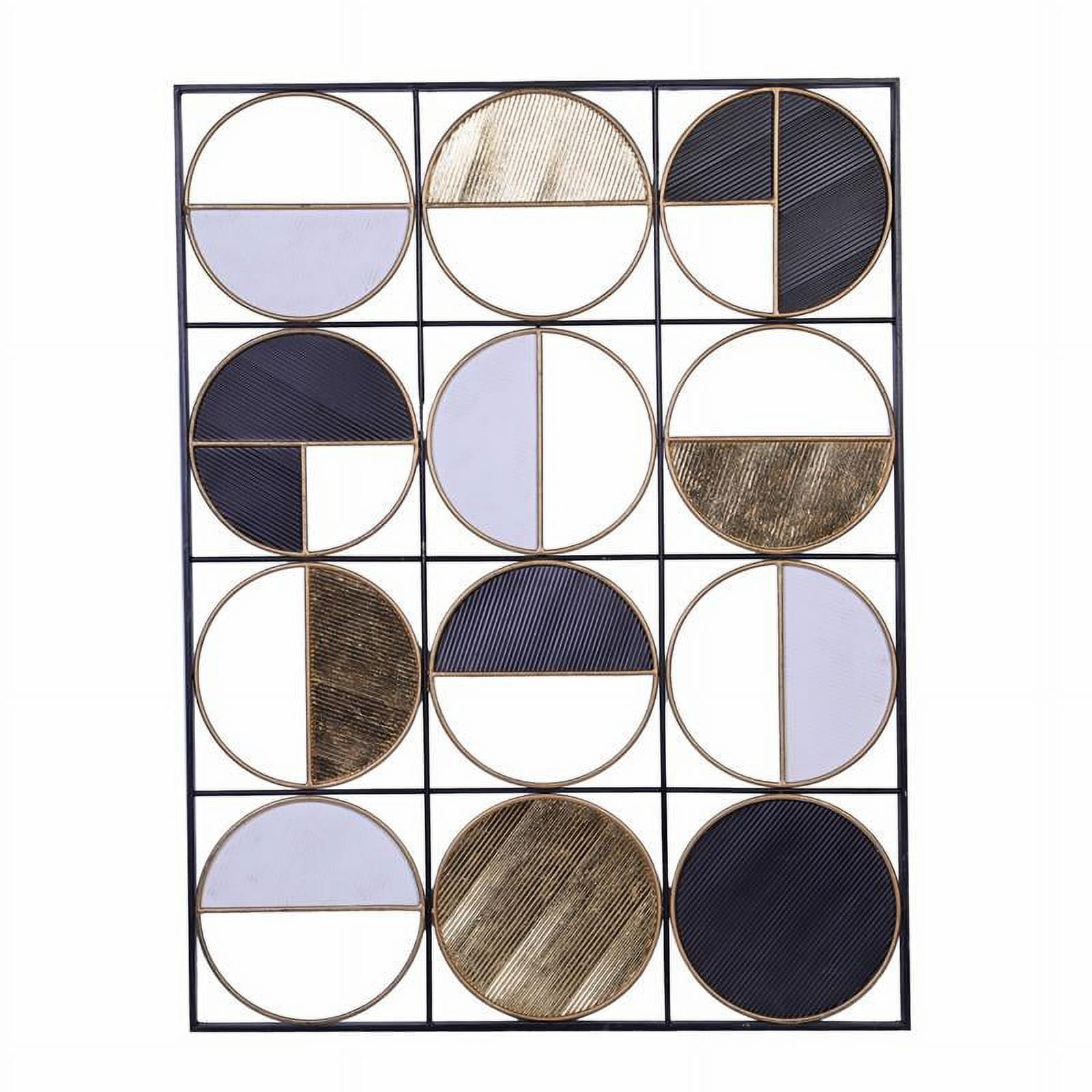 LuxenHome Multi Color Metal Modern Geometric Wall Panel - Walmart.com