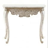 LuxenHome Vintage Off White Wood Console and Entry Table - Walmart.com
