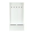LuxenHome White MDF Hall Tree with Storage Bench - Walmart.com
