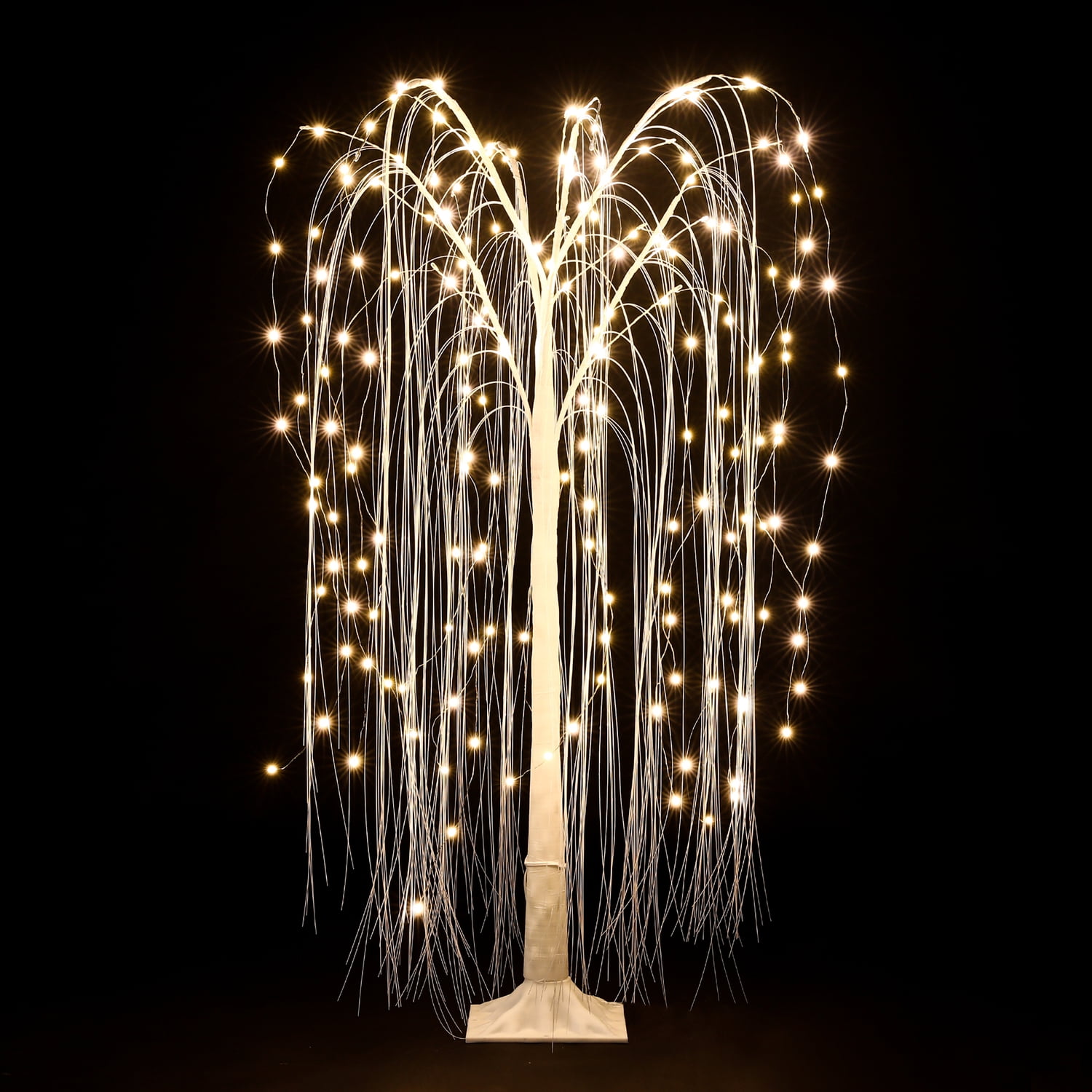 Luxen Home Willow Tree with Pre-Lit LED Christmas Lights for Outdoor ...