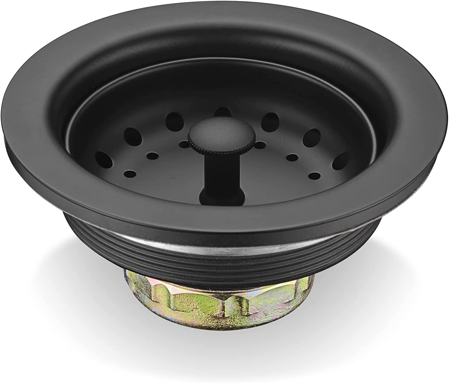 Luxier KS01-M 3-1/2 in. Drop-in Kitchen/Bar Sink Basket Strainer in ...