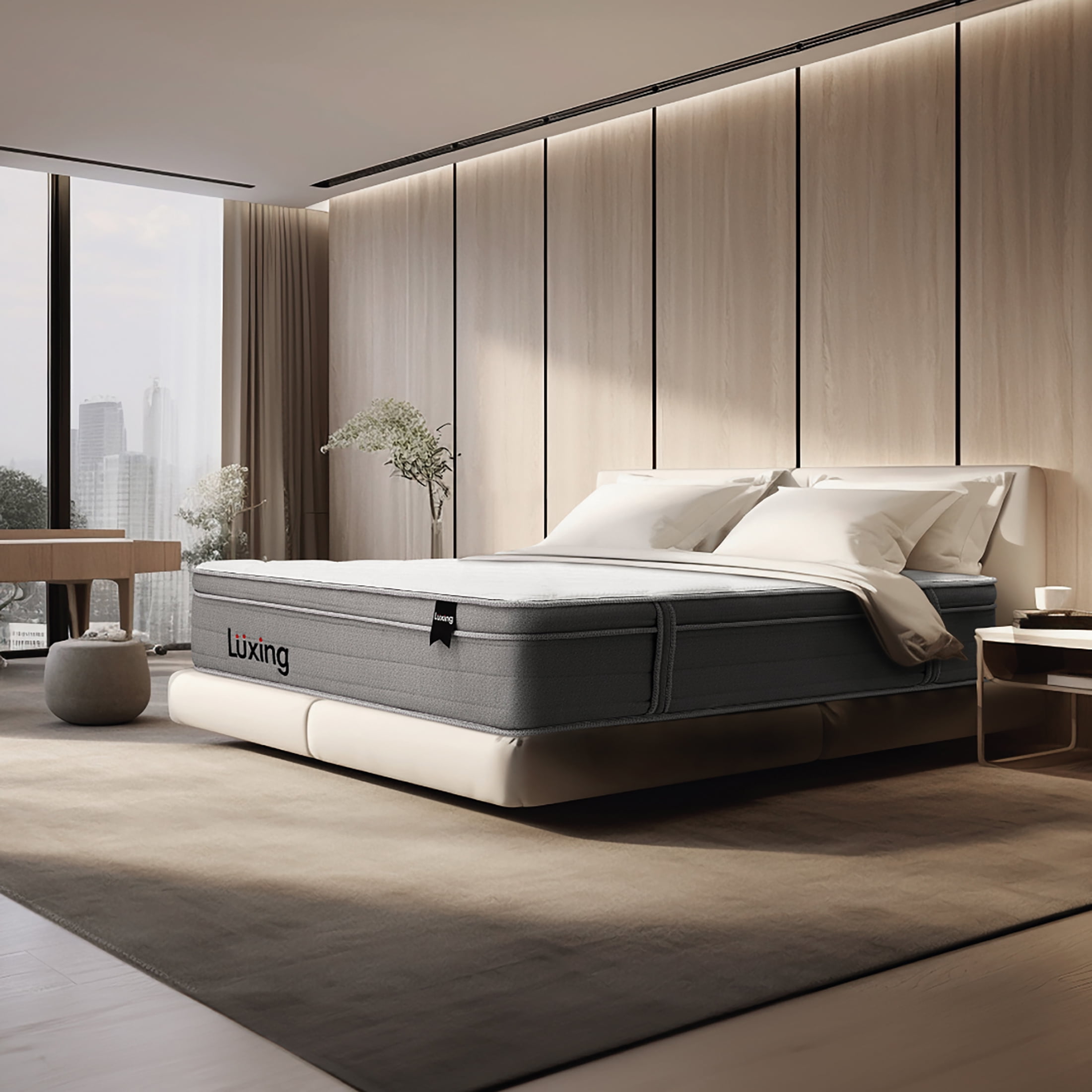 Luxing Pocket Platinum Spring 14 in Queen Mattress Adult - Walmart.com