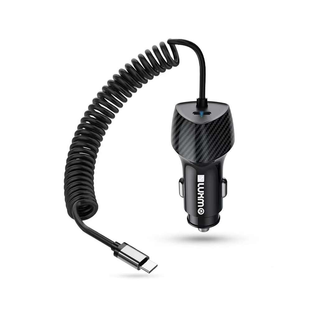 Luxmo 40W (20W + 20W) USB-C Car Charger Fast Charging PD Adapter (USB-C ...