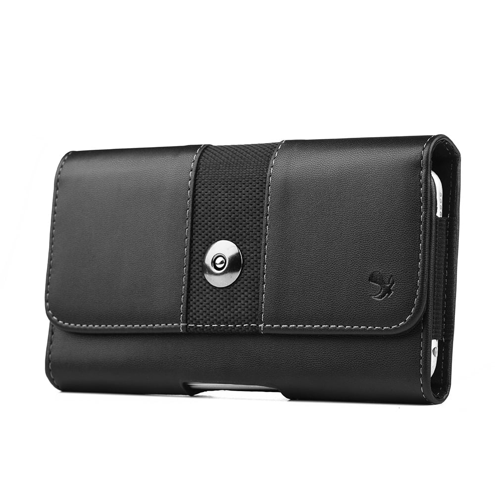 Luxmo Belt Holster Case Horizontal PU Leather Travel Magnetic Closure ...