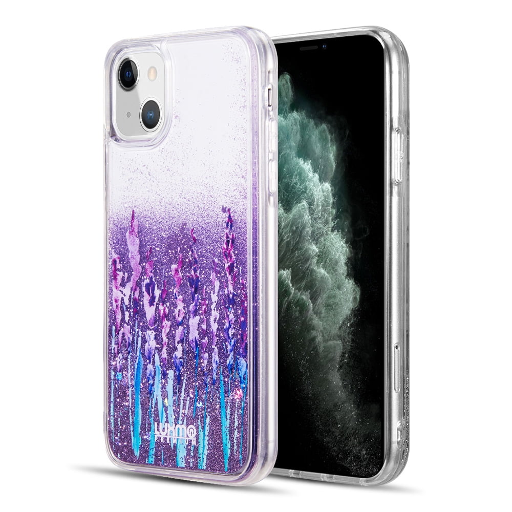 Luxmo Waterfall Fusion Liquid Sparkling Flowing Sand Case For Iphone 14 ...