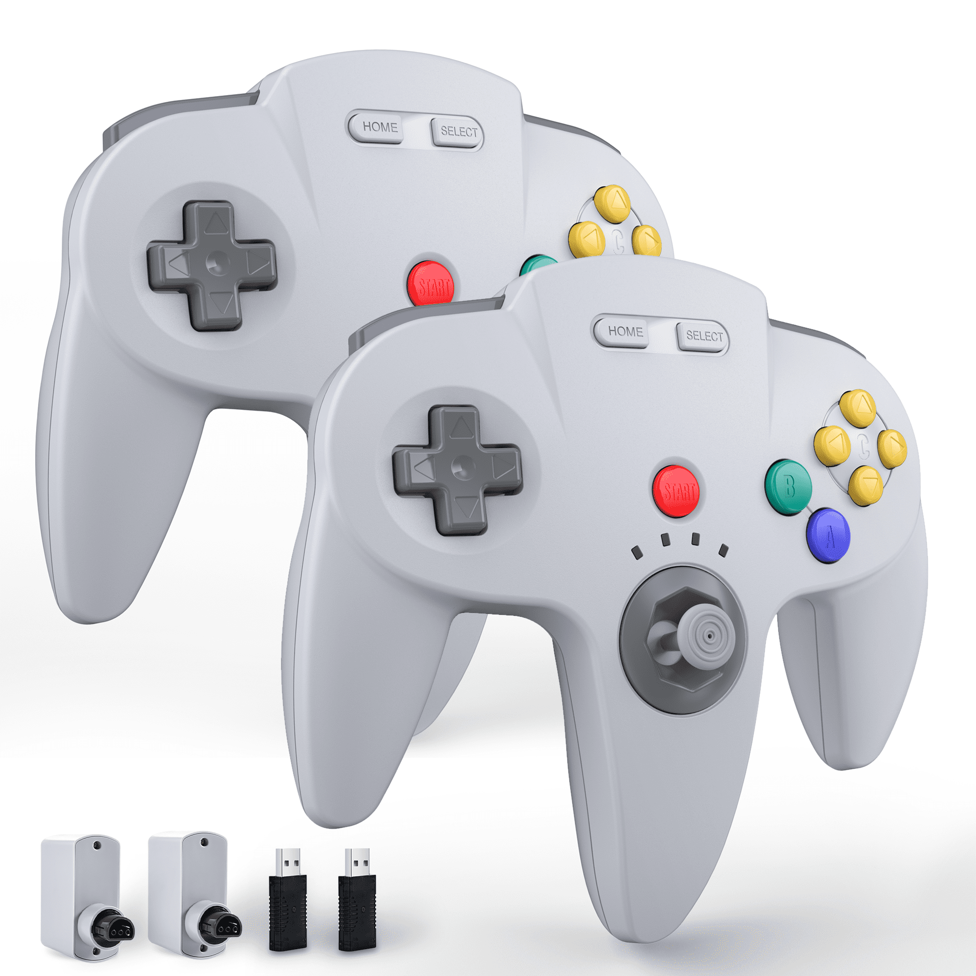 Luxmo Wireless 2.4G N64 Controller Game Pad Joystick for N64 Game ...