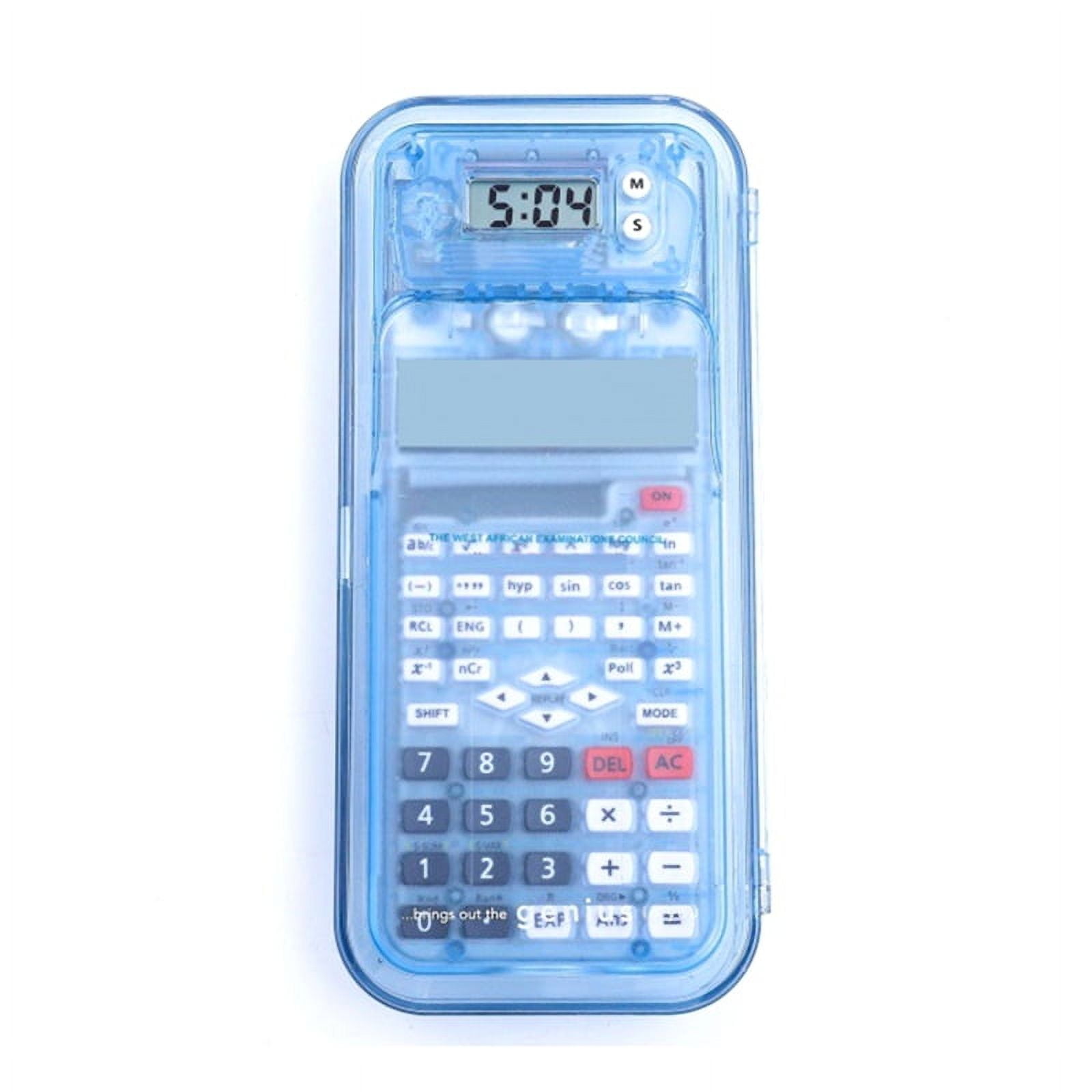 Luxmoc Multi-Function Scientific Calculator Transparent Pencil Case ...