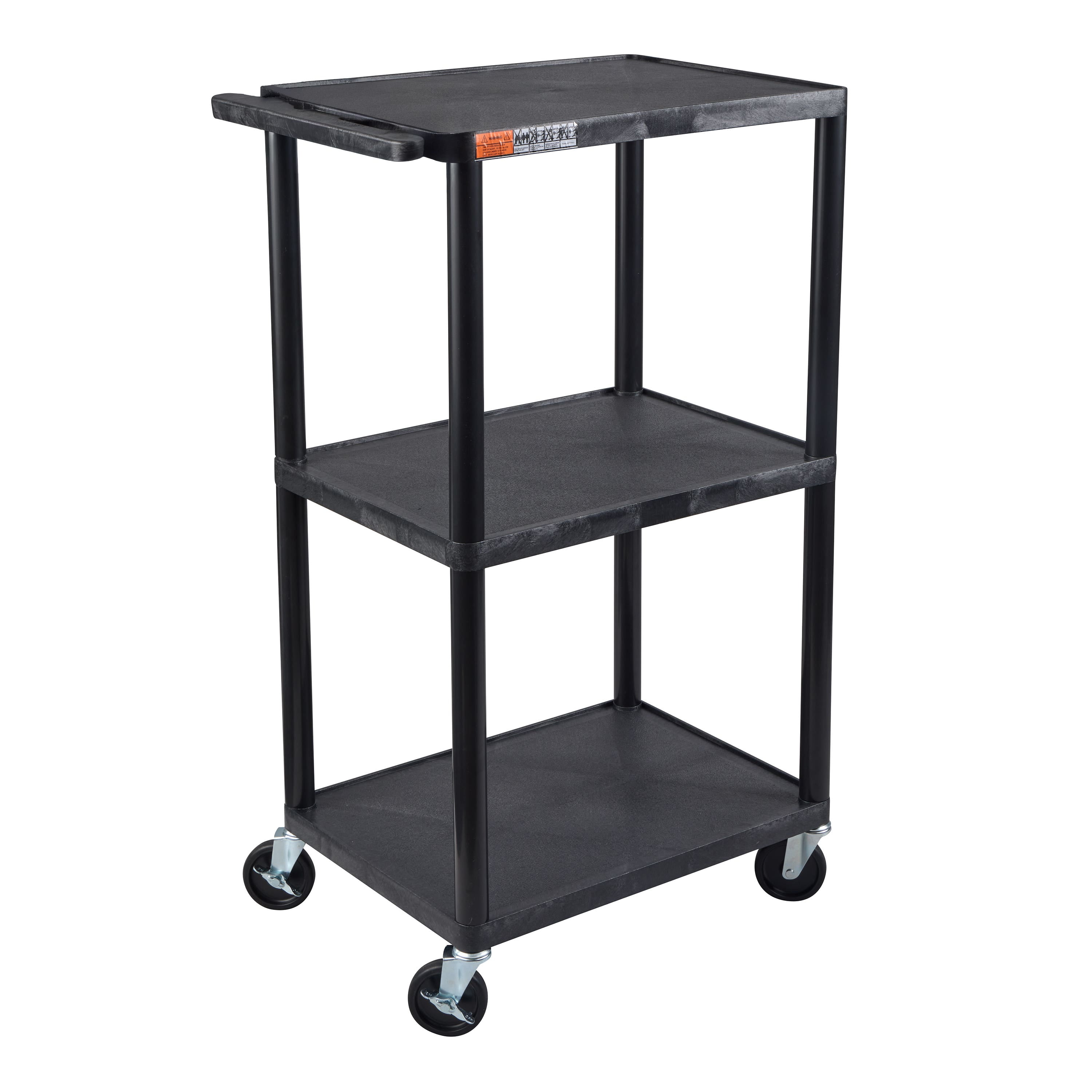 Luxor Endura 42" H Three-Shelf Utility Cart - Walmart.com