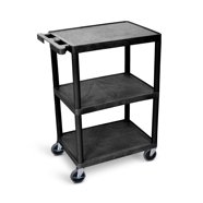Luxor HD High Capacity Cart with 2 Tub and 1 Flat Shelf - Walmart.com