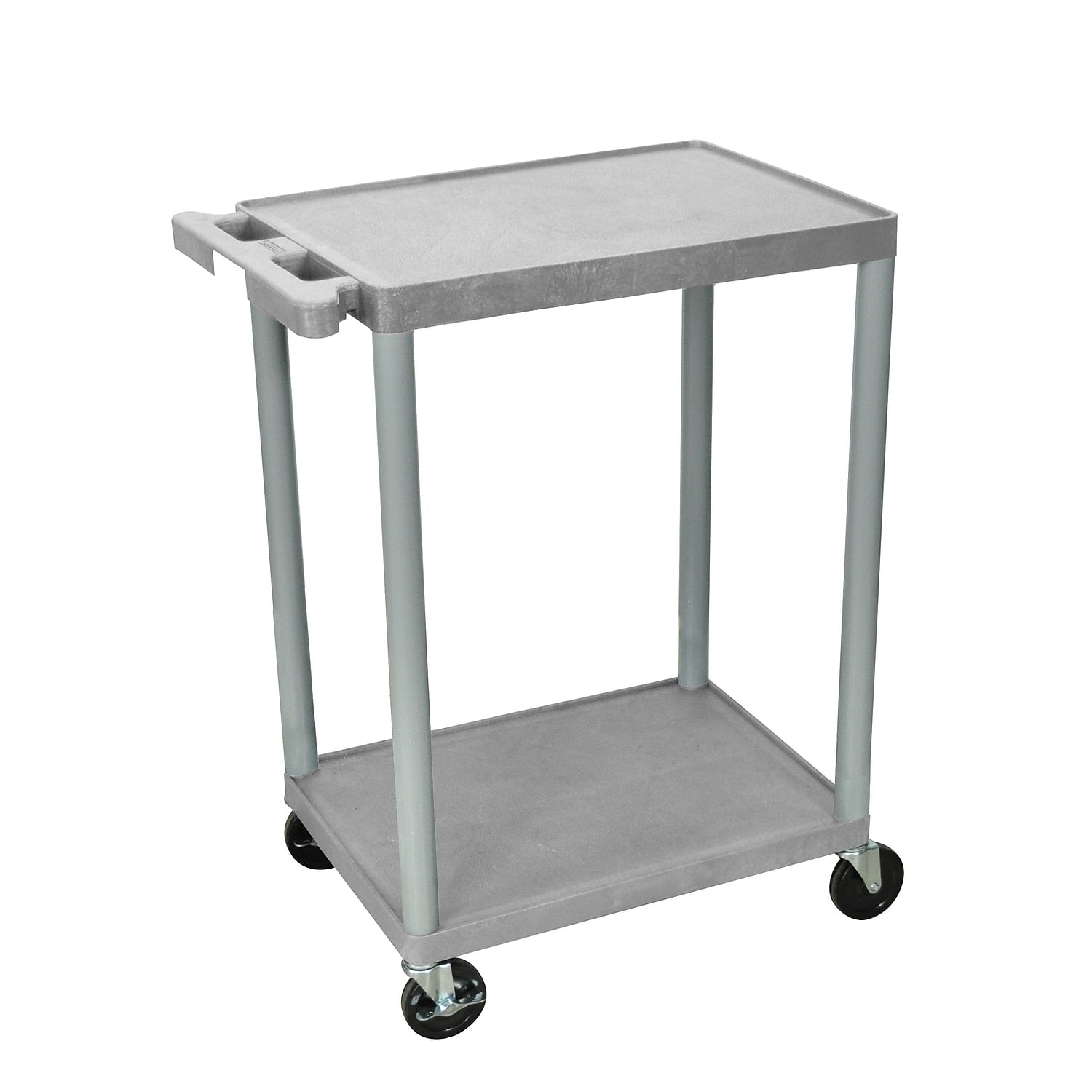 Luxor HE 2 Shelves Utility Cart Gray HE32-G - Walmart.com