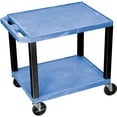 Luxor Furniture 18" x 24" x 26" Blue Utility Cart, Two Shelf ...