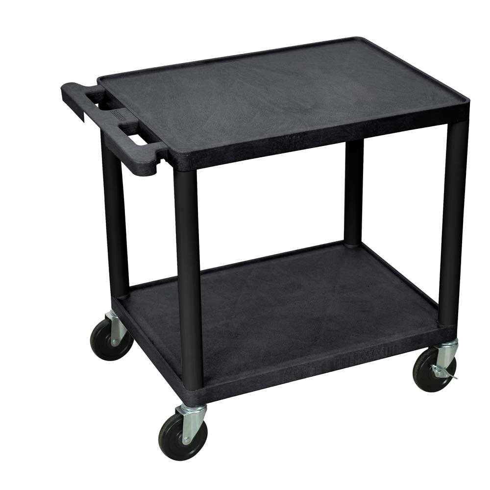 Alera 3-Shelf Wire Cart with Liners, 34.5w x 18d x 40h, Silver, 600-lb ...