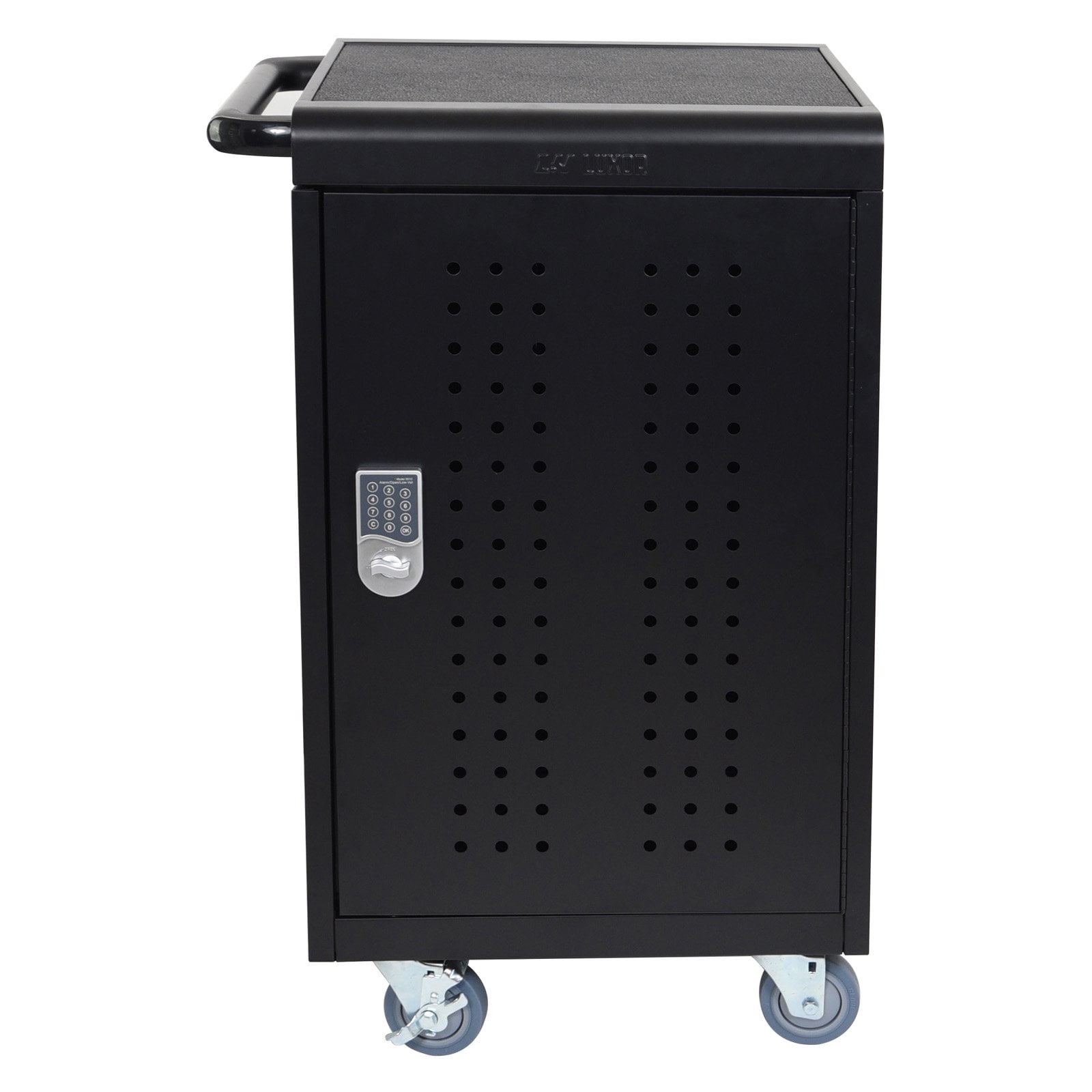 Luxor Tablet Charging Cart With Keypad Lock-Color:Black - Walmart.com