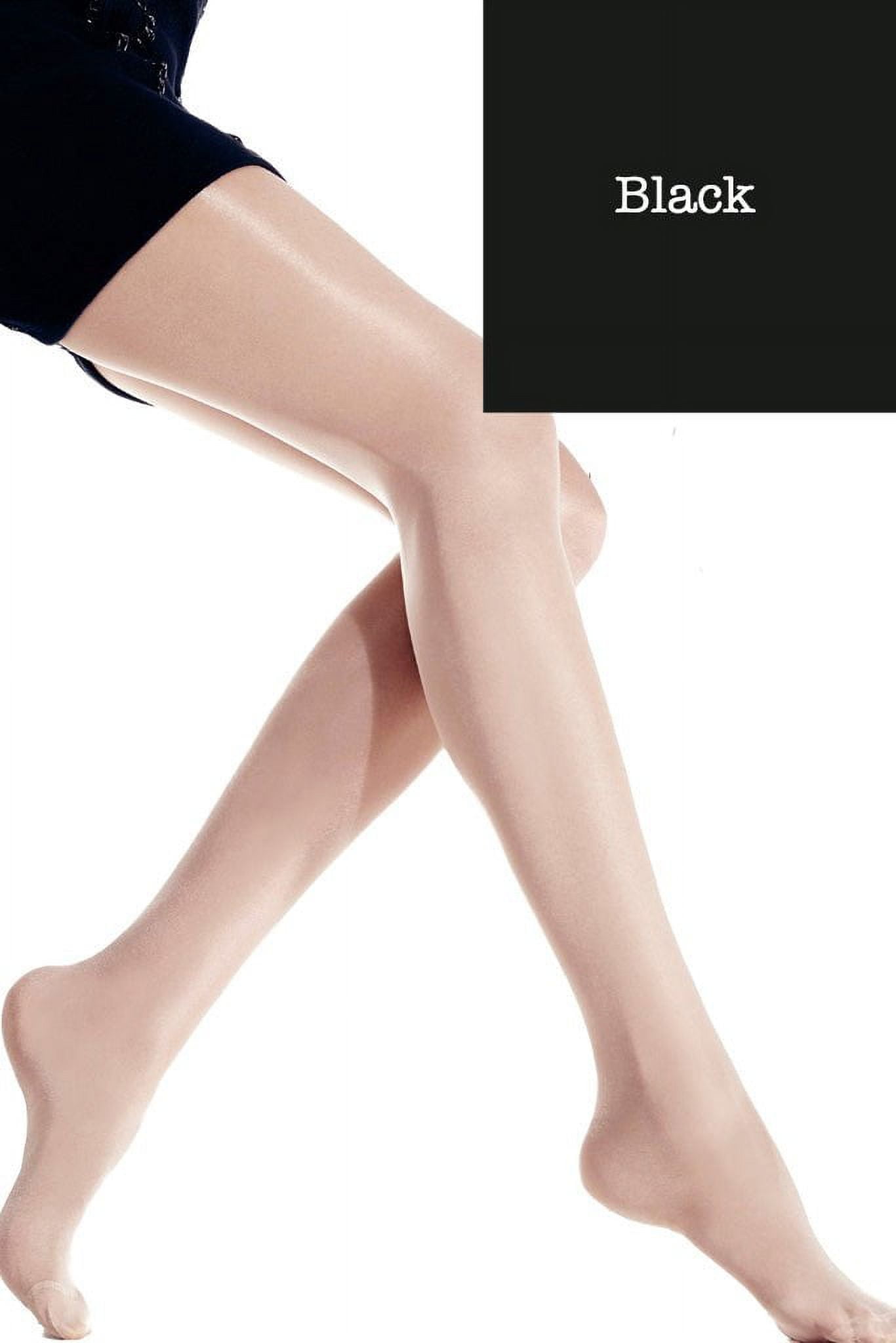 Luxor 40 half Sheer Silky Glossy Pantyhose - Walmart.com
