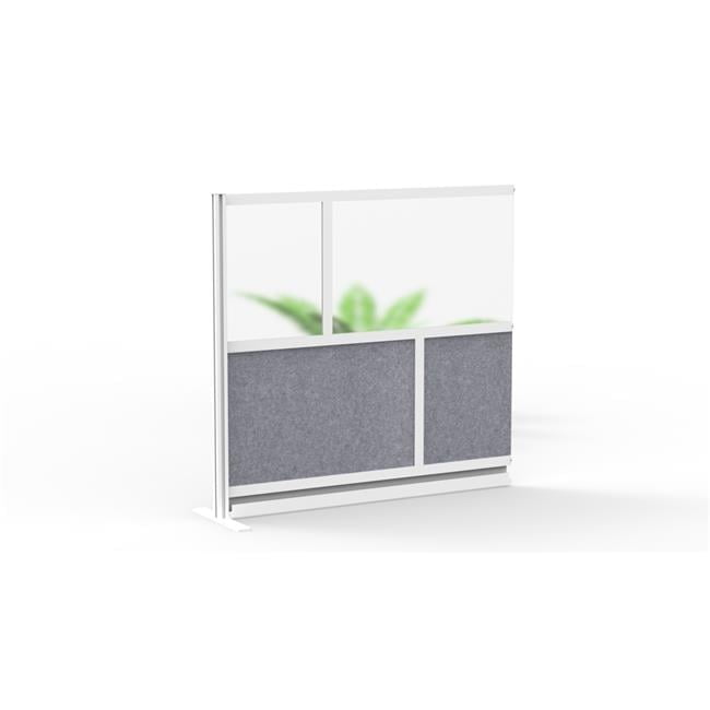 Luxor 53 x 48 in. Modular Room Divider Wall System - Add-On Wall ...