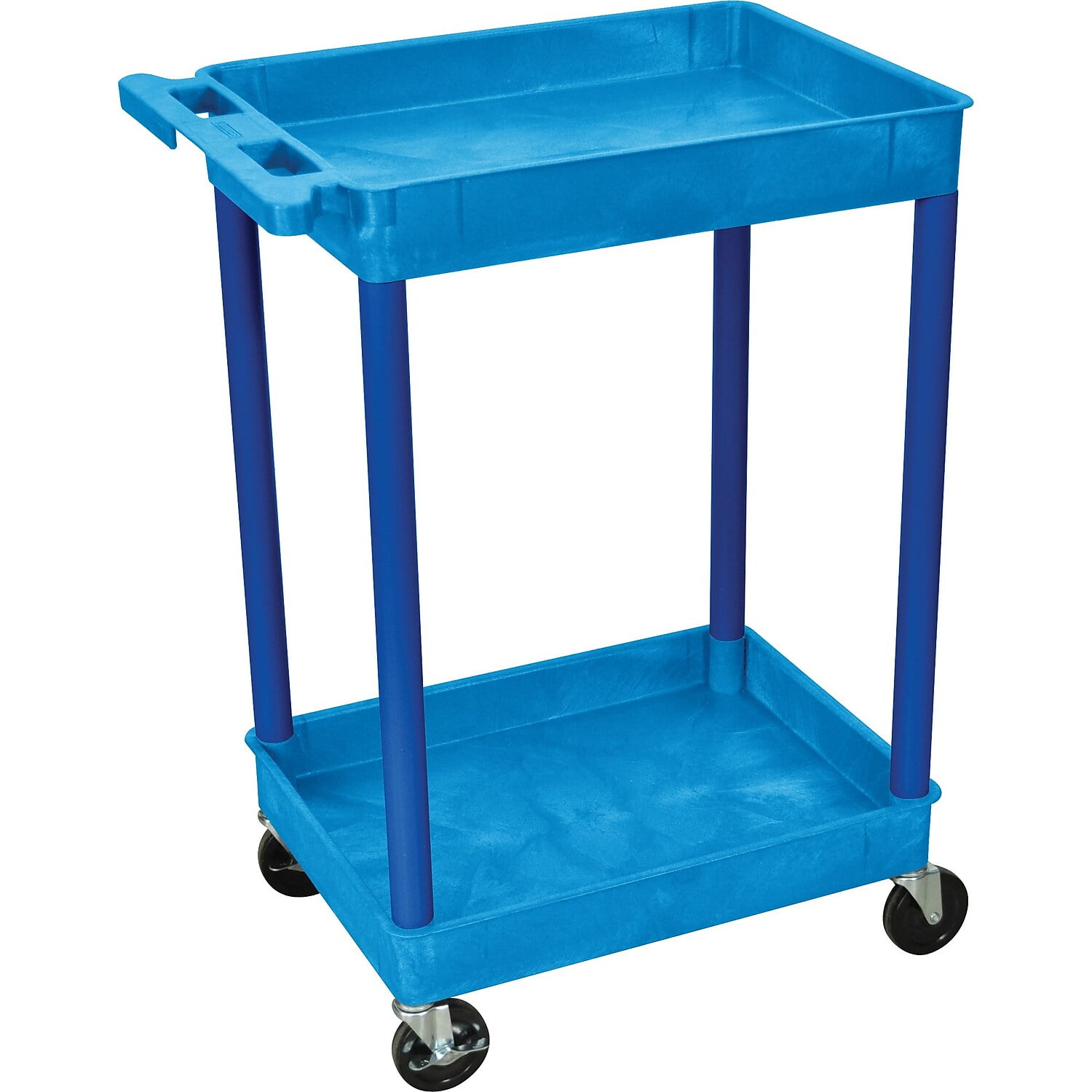 Luxor BUSTC11BU Two Level Serving Cart - Blue - Walmart.com