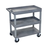 Luxor HD High Capacity Cart with 2 Tub and 1 Flat Shelf - Walmart.com