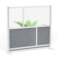 Luxor Freestanding Modular Room Divider Wall System with Built-in Cable ...