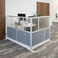 Luxor Freestanding Modular Room Divider Wall System with Built-in Cable ...