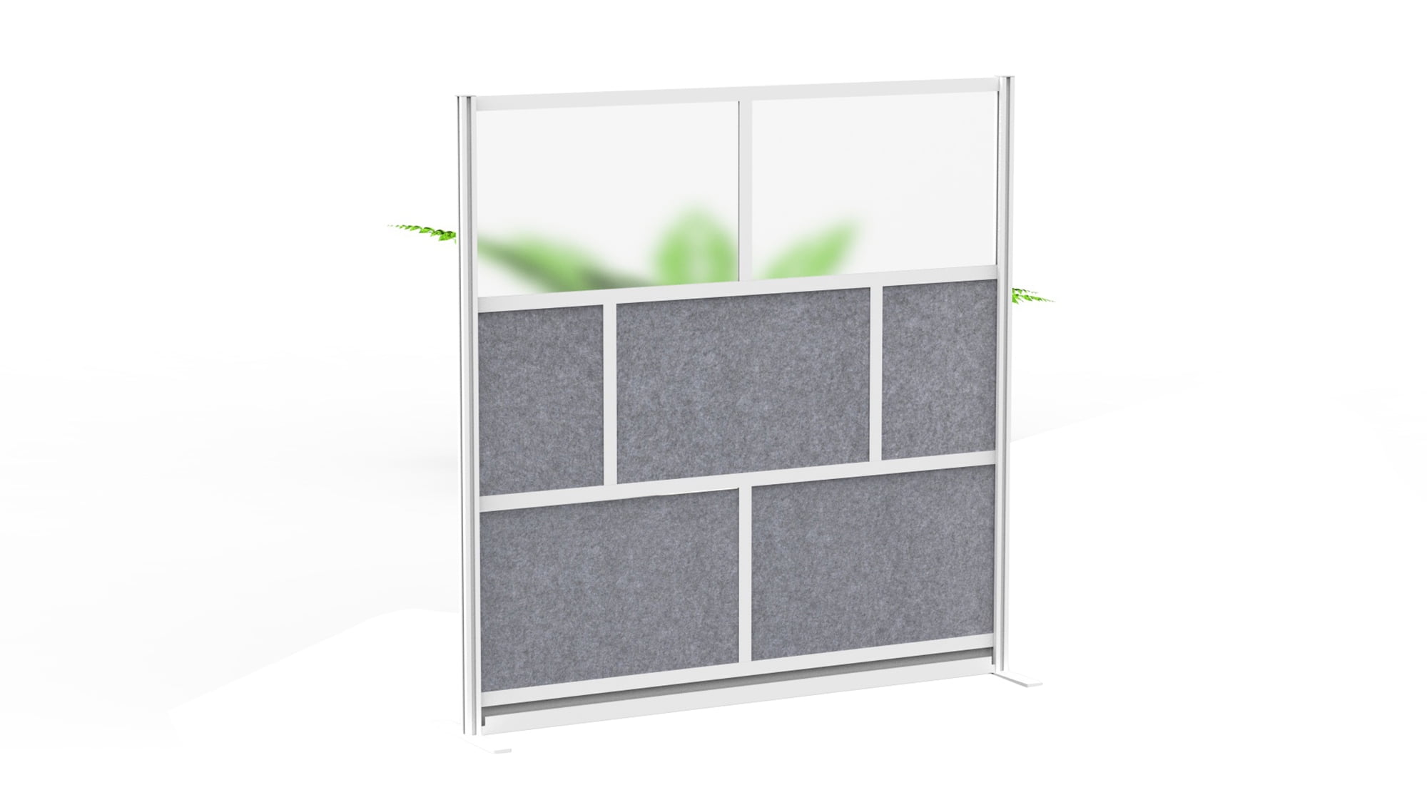 Luxor Freestanding Modular Room Divider Wall System with Built-in Cable ...