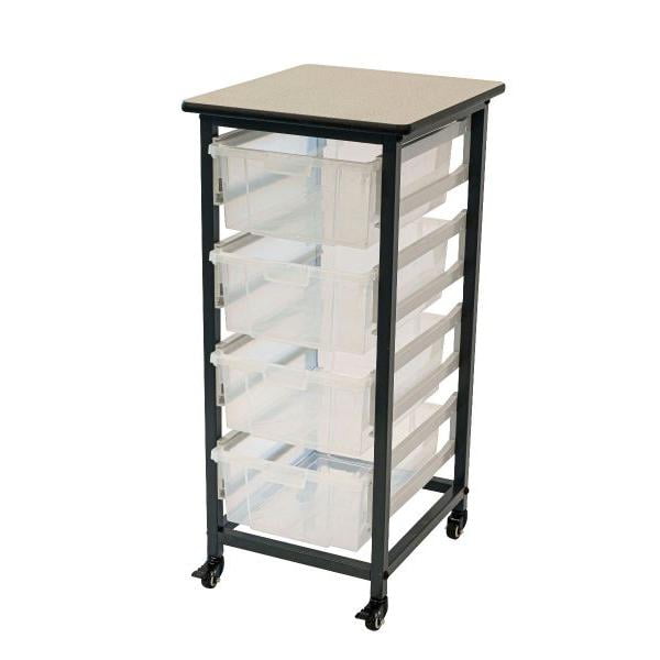 Luxor Mbs Single Rack W/ 4 Lg Bins - Walmart.com