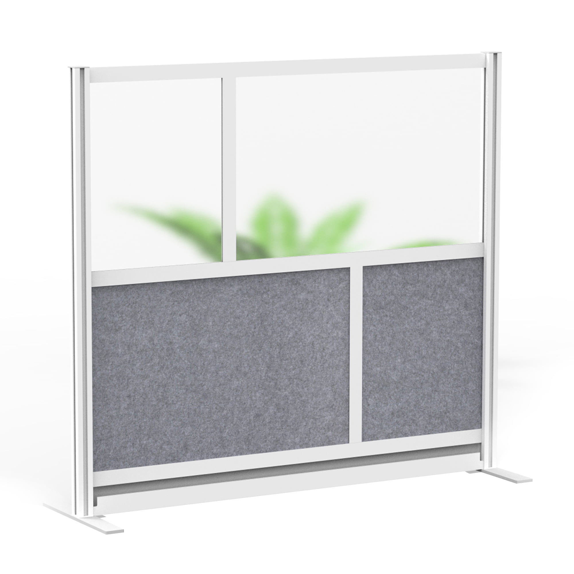 LUXOR MW-5348-FCG Modular Room Divider Wall System - 53" x 48" Starter ...