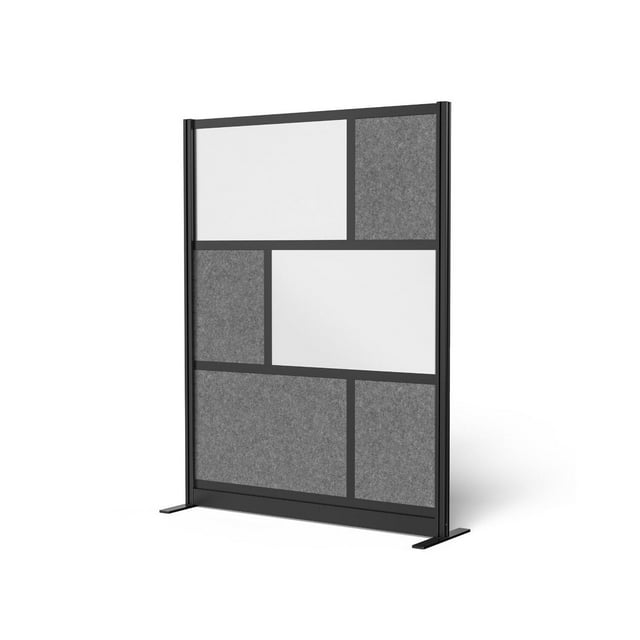 Luxor Modular Wall Room Divider System - Black Frame - 53" x 70 ...