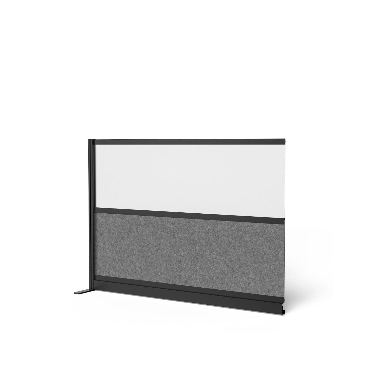 Luxor Modular Wall Room Divider System - Black Frame - 70" x 48" Add-On ...