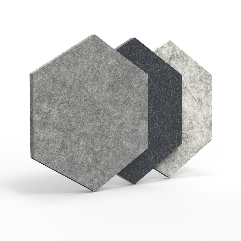 Luxor PET Hexagon Ocean Foam Pack 12pc-2 Thickness. 2 Gray 1 Blue ...